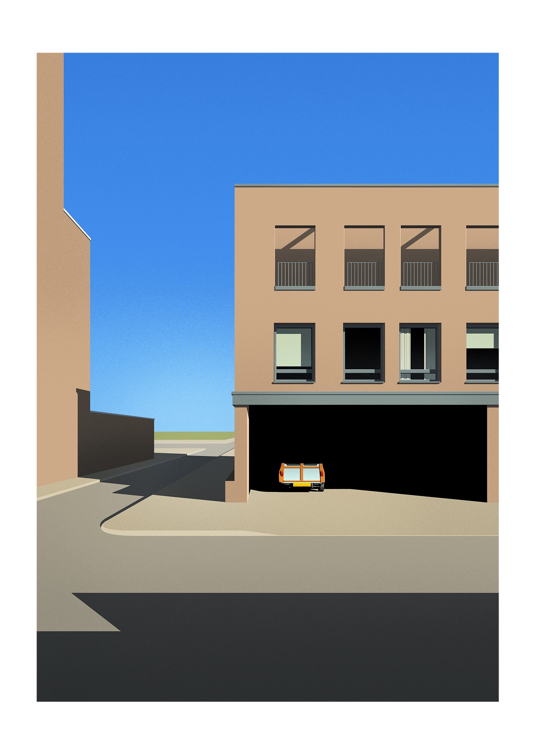 Drive - Illustrated Art Print – Kieran Gabriel Prints