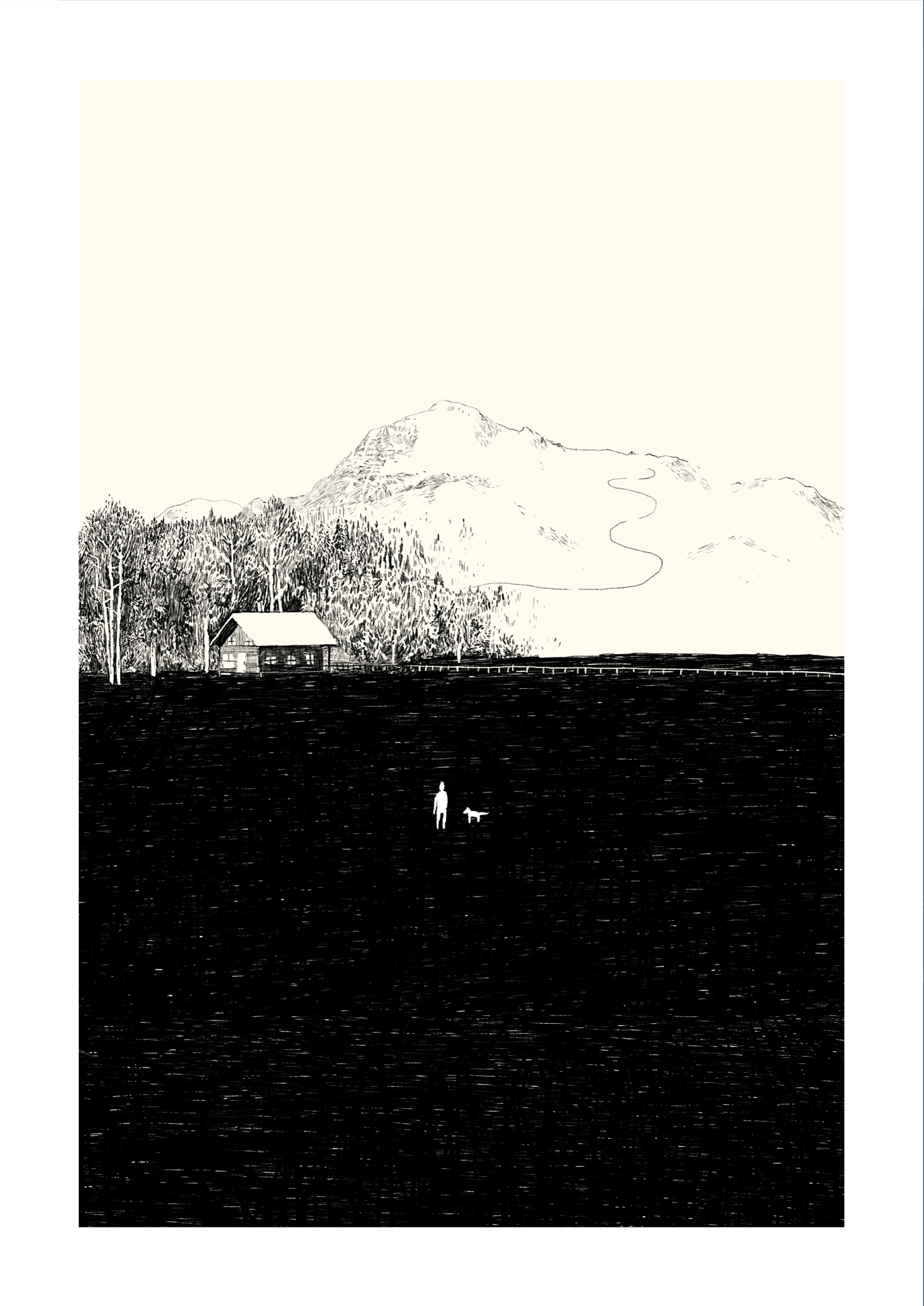 Walk - Illustrated Fine Art Print – Kieran Gabriel Prints
