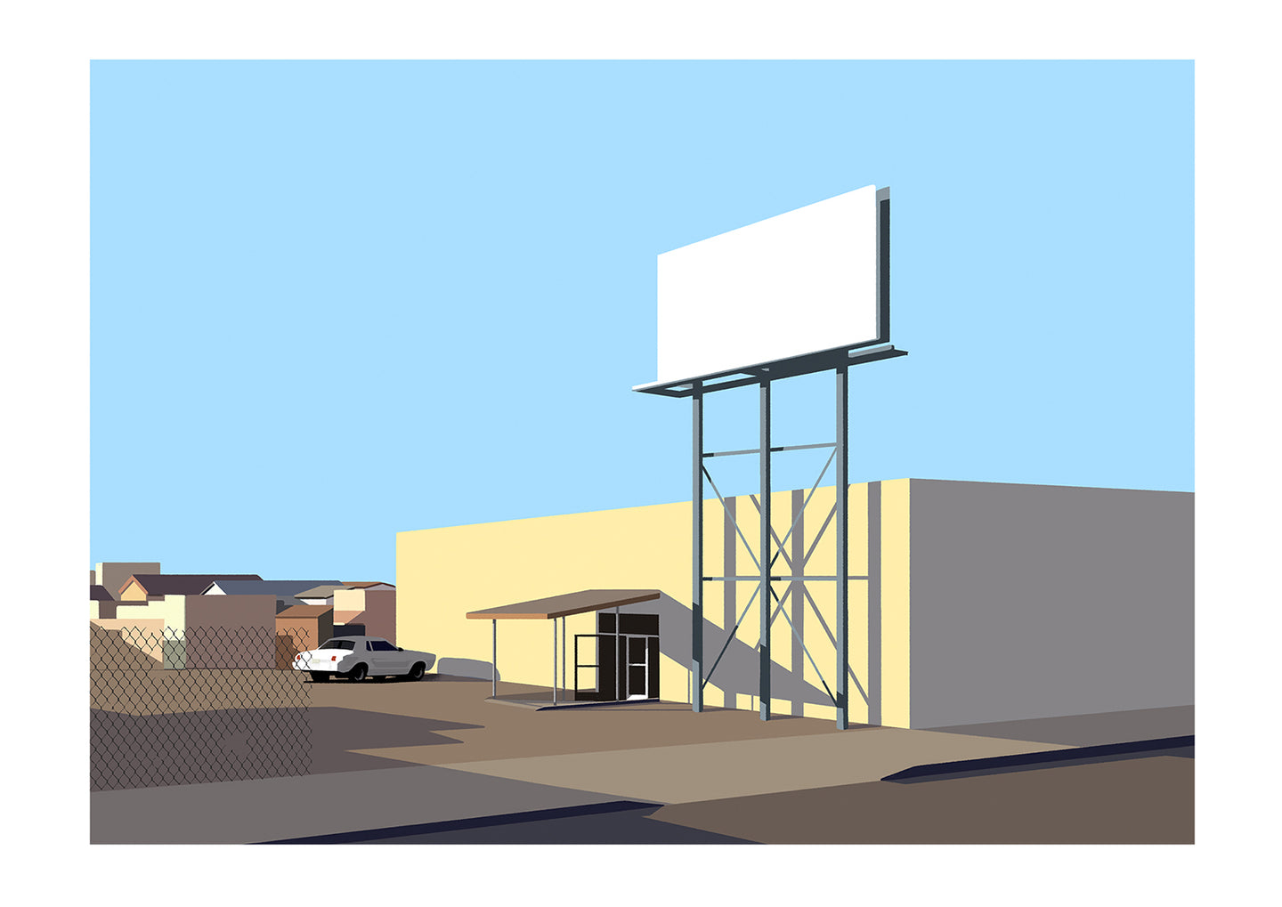 Billboard 2 - Illustrated Fine Art Print – Kieran Gabriel Prints