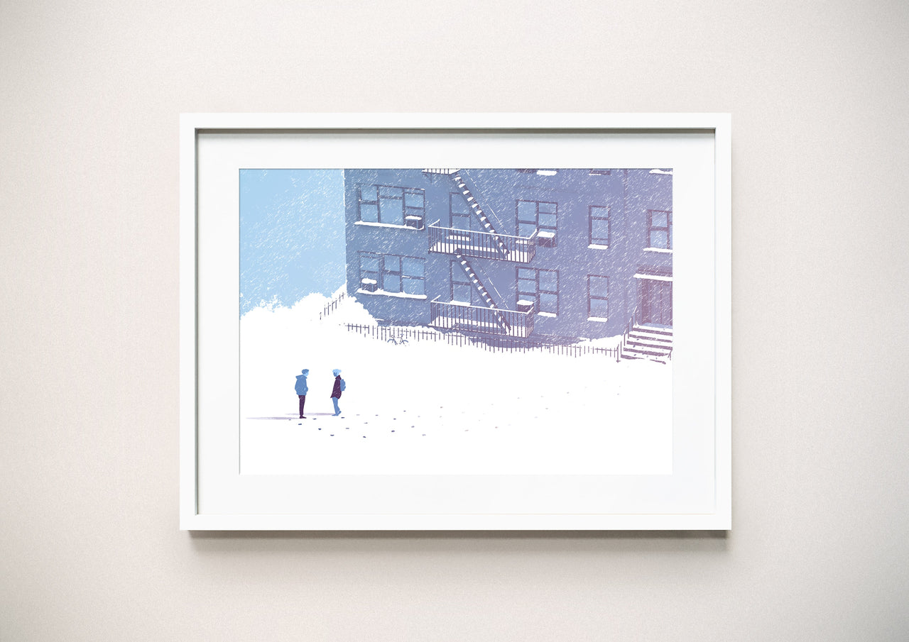 Blizzard - Illustrated Fine Art Print – Kieran Gabriel Prints