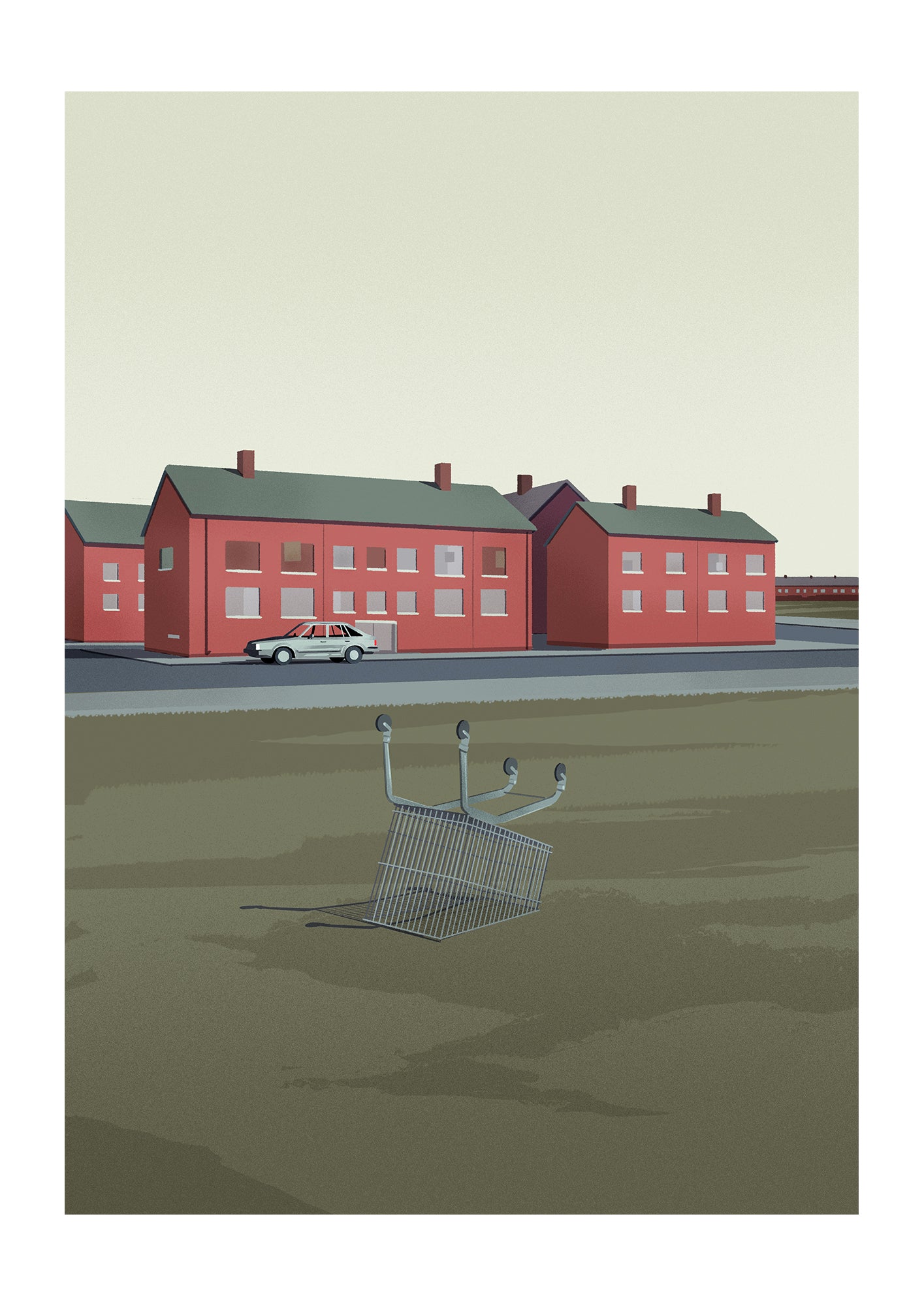 Trolley - Illustrated Fine Art Print – Kieran Gabriel Prints