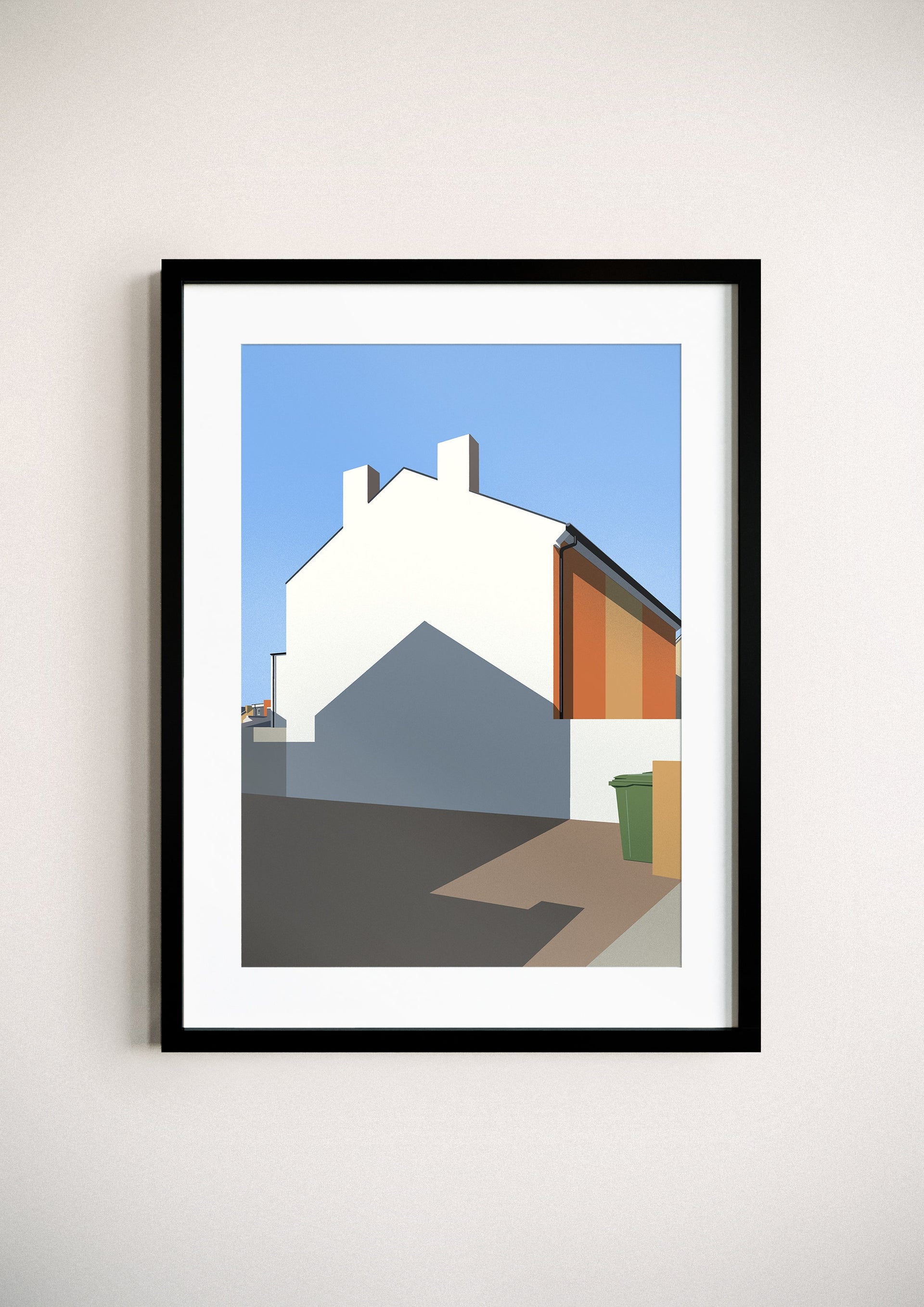 Wheelie Bin - Illustrated Fine Art Print – Kieran Gabriel Prints